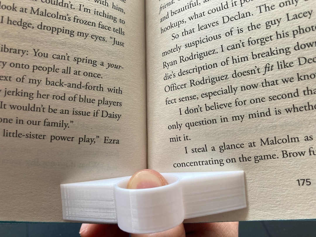 3D Printed Book Thumb Holder / Gifts for Book Lovers / Small - Etsy