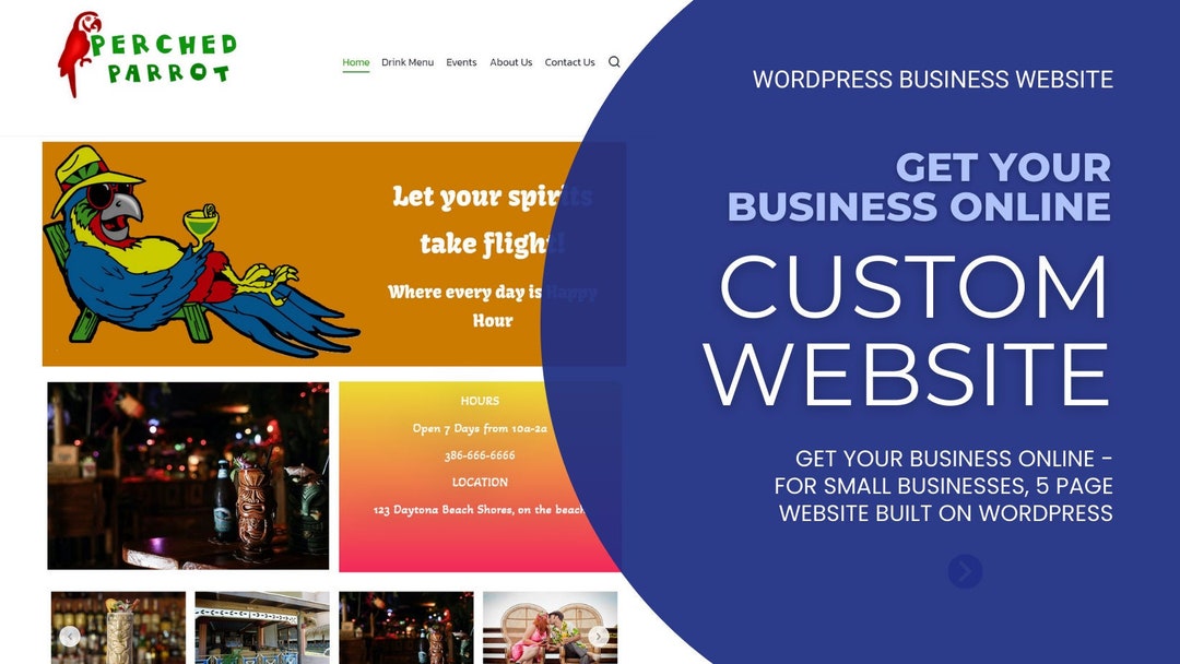 5 Page Business Website Designed With Wordpress - Etsy