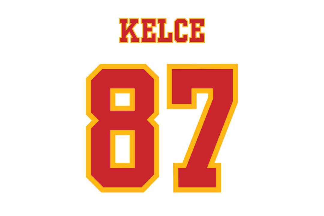 Kelce 87 Jersey Design SVG Bundle Multiple File Formats Stickers Cricut T-shirt PNG Travis - Etsy