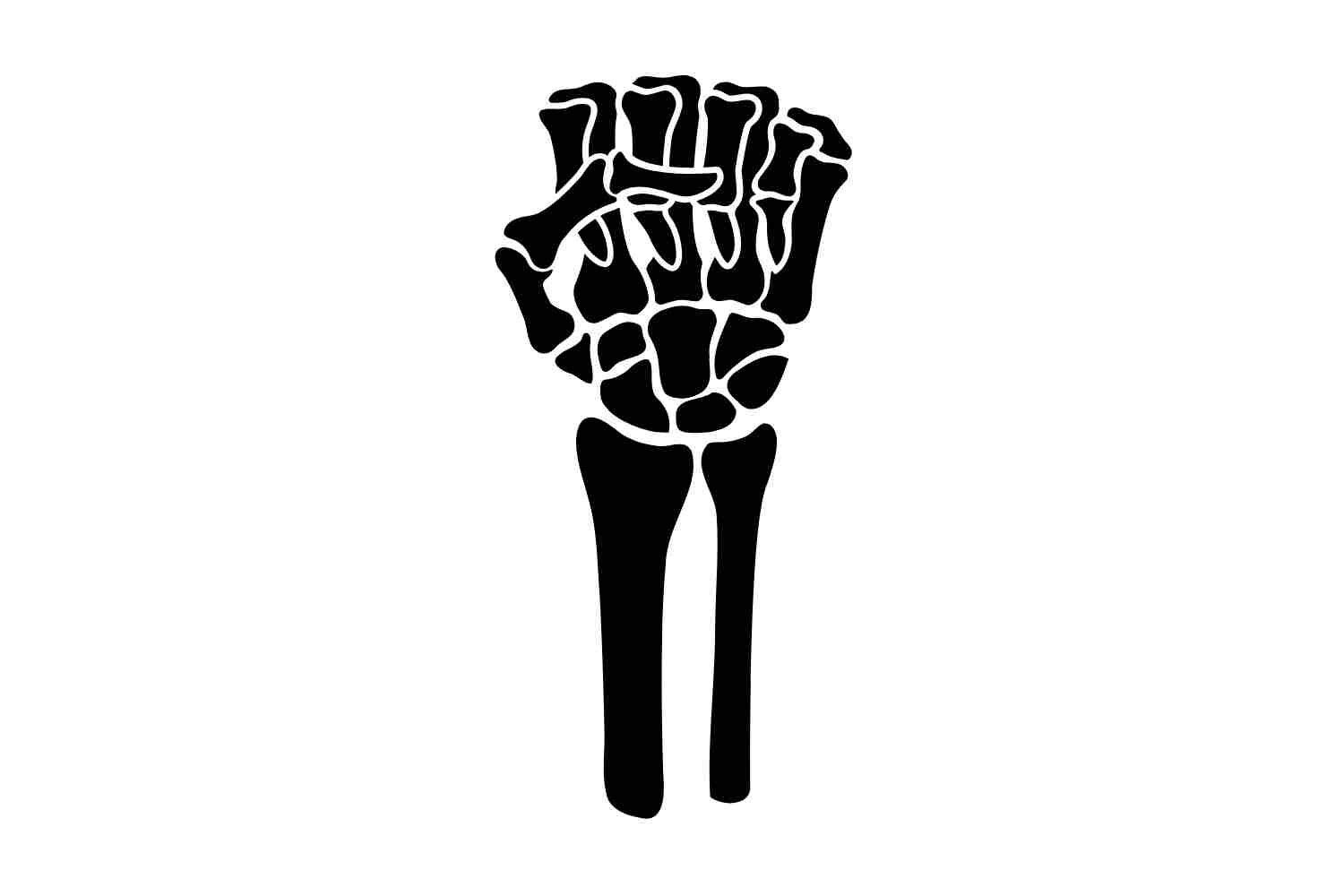 Skeleton Hand Fist Power SVG PNG Multiple Formats Digital Download ...