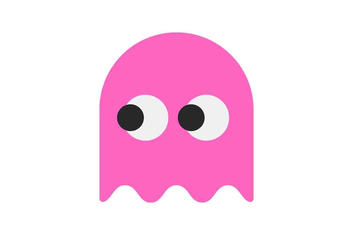 Pac Man Ghost Pinky Image SVG PNG Bundle Cricut Stickers Crafting Laser ...