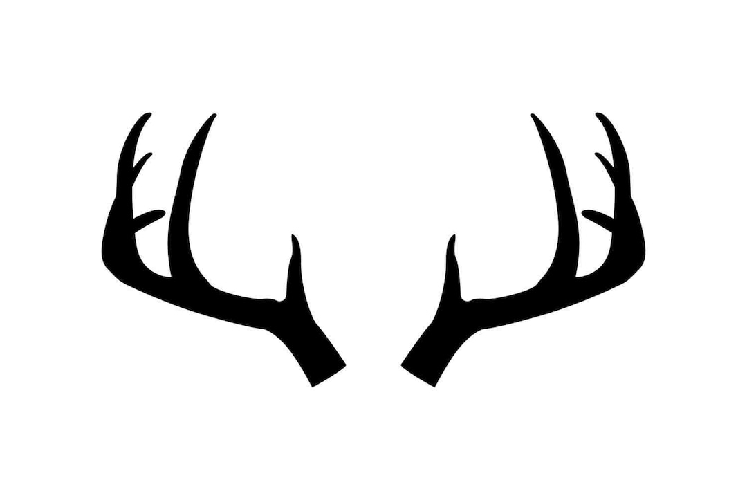 Deer Antlers Rack SVG PNG Bundle Designs Laser Files Keychains Stickers ...