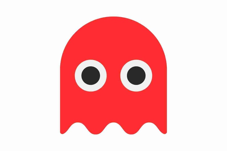 Pac Man Ghost Blinky Image SVG PNG Bundle Cricut Stickers Crafting ...