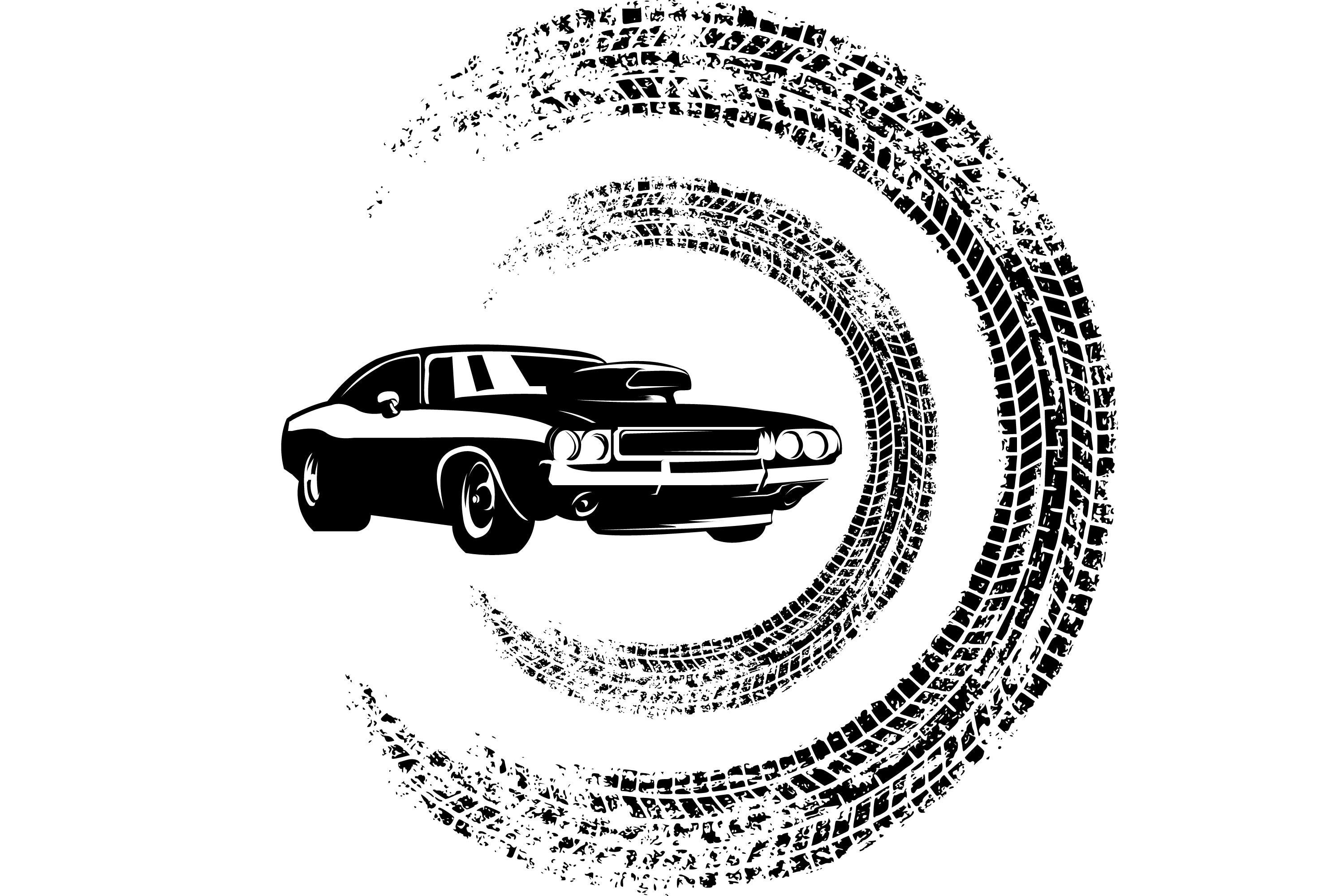 Burnout Bullseye Muscle Car T-shirt Design Themed SVG Bundle Multiple ...