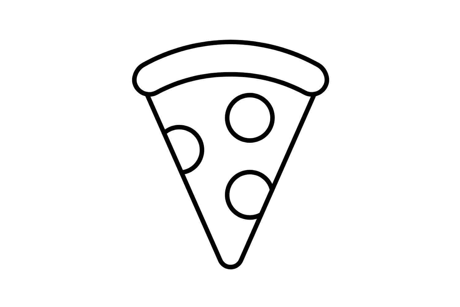 Pizza Slice Outline With Pepperoni Design SVG PNG Bundle Cricut ...