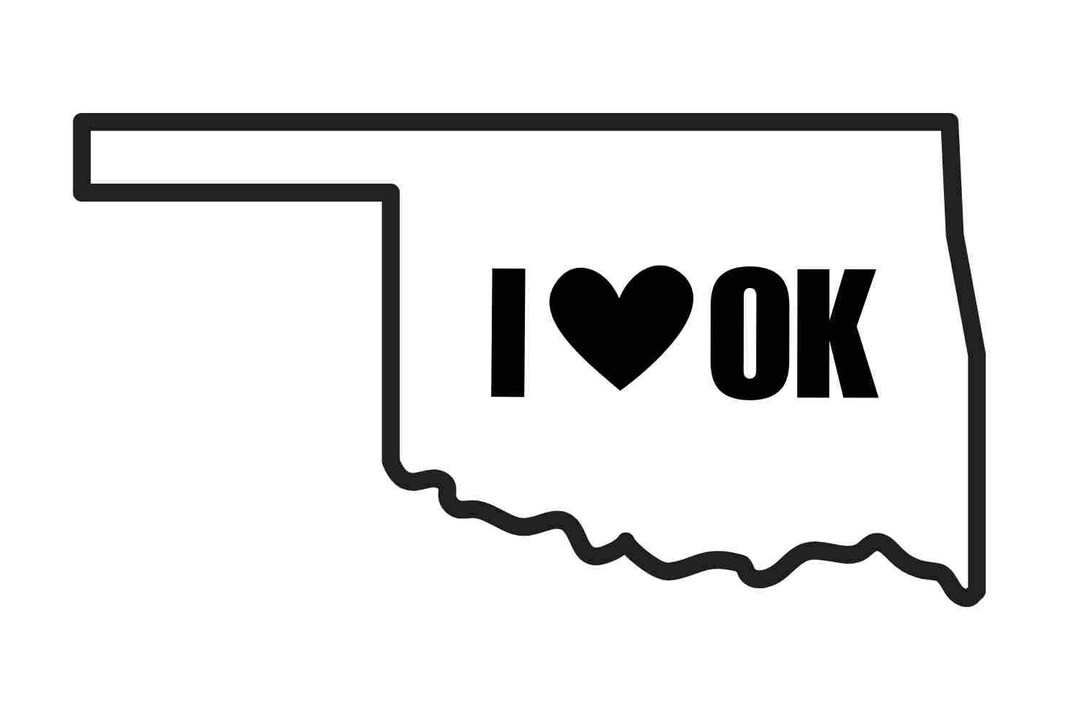 I Love Oklahoma Heart SVG Bundle Designs Laser Files Multiple Formats ...
