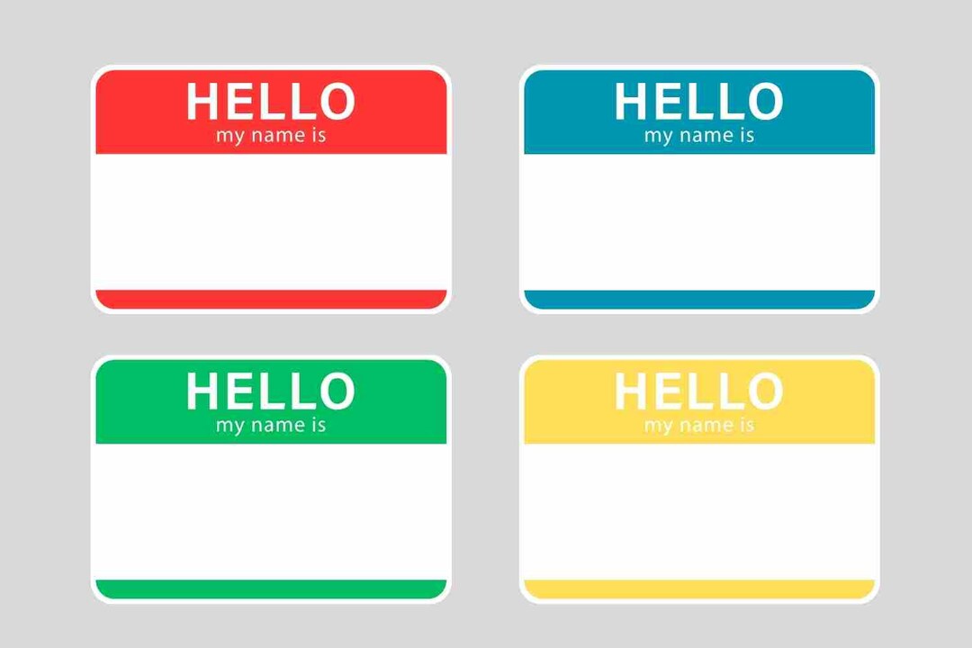 Hello My Name is Name Tag SVG PNG Bundle Cricut Stickers Crafting Laser ...