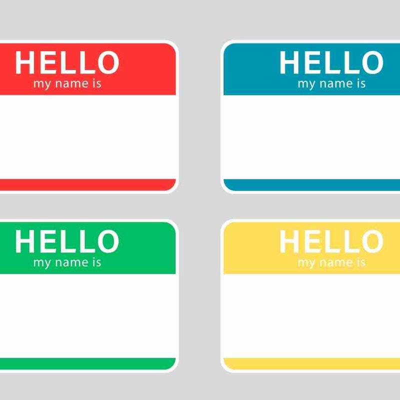 Hello My Name is Tags - Etsy