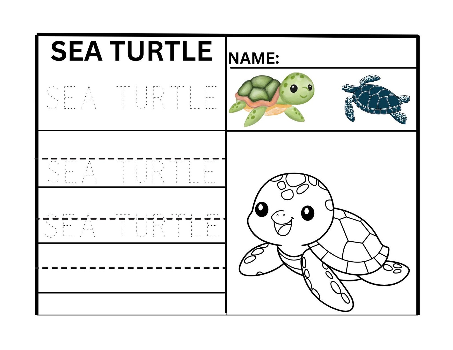Tracing Worksheets, Farm Animals, Aquatic Animals, Animal Flashcards ...