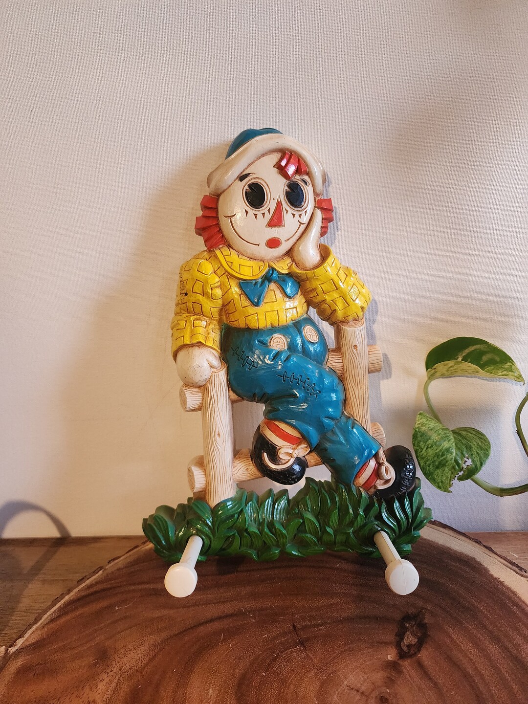 1977 Bobbs Merrill 12 Inch Raggedy Andy Wall Hanging With Hangers - Etsy