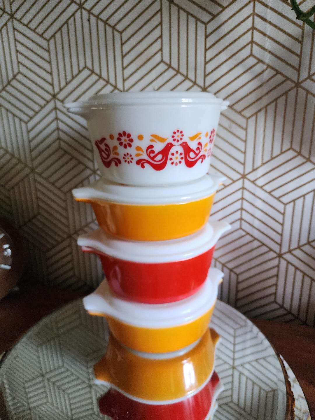 Pyrex Friendship 8 Piece Bake Serve Store Casserole 2471, 472, 473, 4 ...