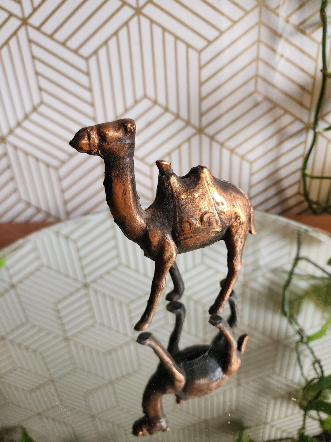 Vintage Cast Iron Copper Camel Bank, 1920's A. C. Williams Penny Bank ...