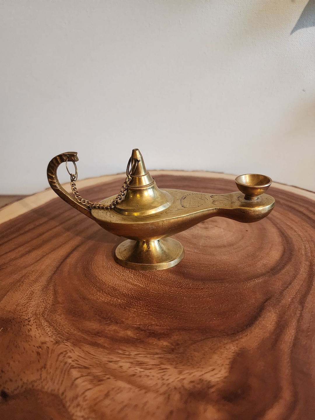Vintage Aladdin Brass Genie Lamp Incense Burner - Etsy