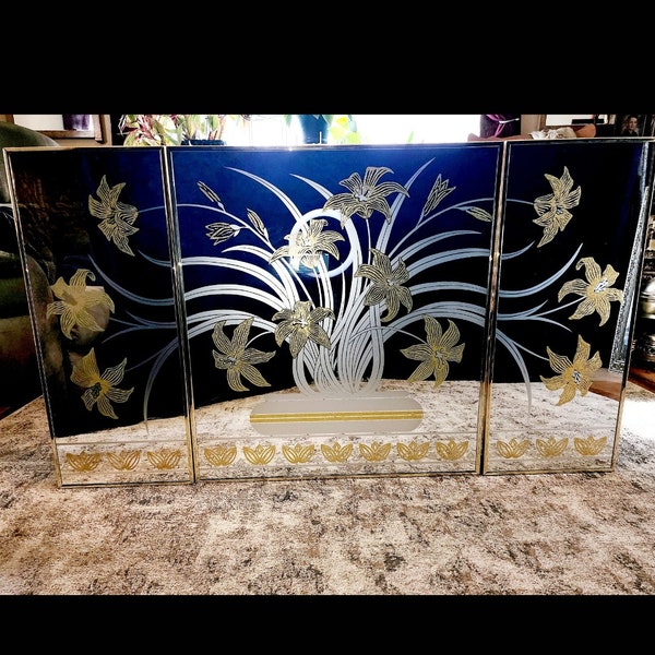 Vintage Mirror Triptych - Etsy