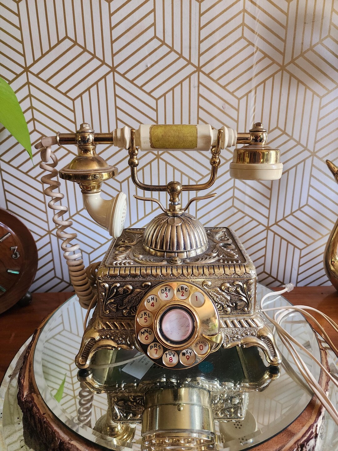 Beautiful Vintage 1973 Baroque Monarch Rotary Telephone French Rococo ...