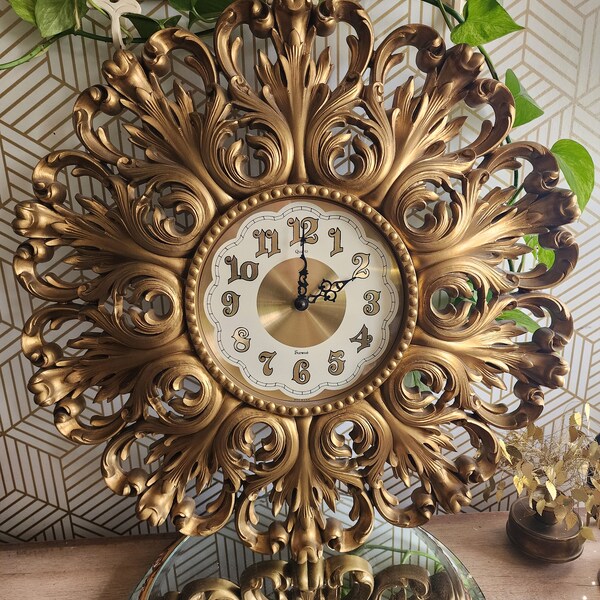 Ornate Wall Clock - Etsy