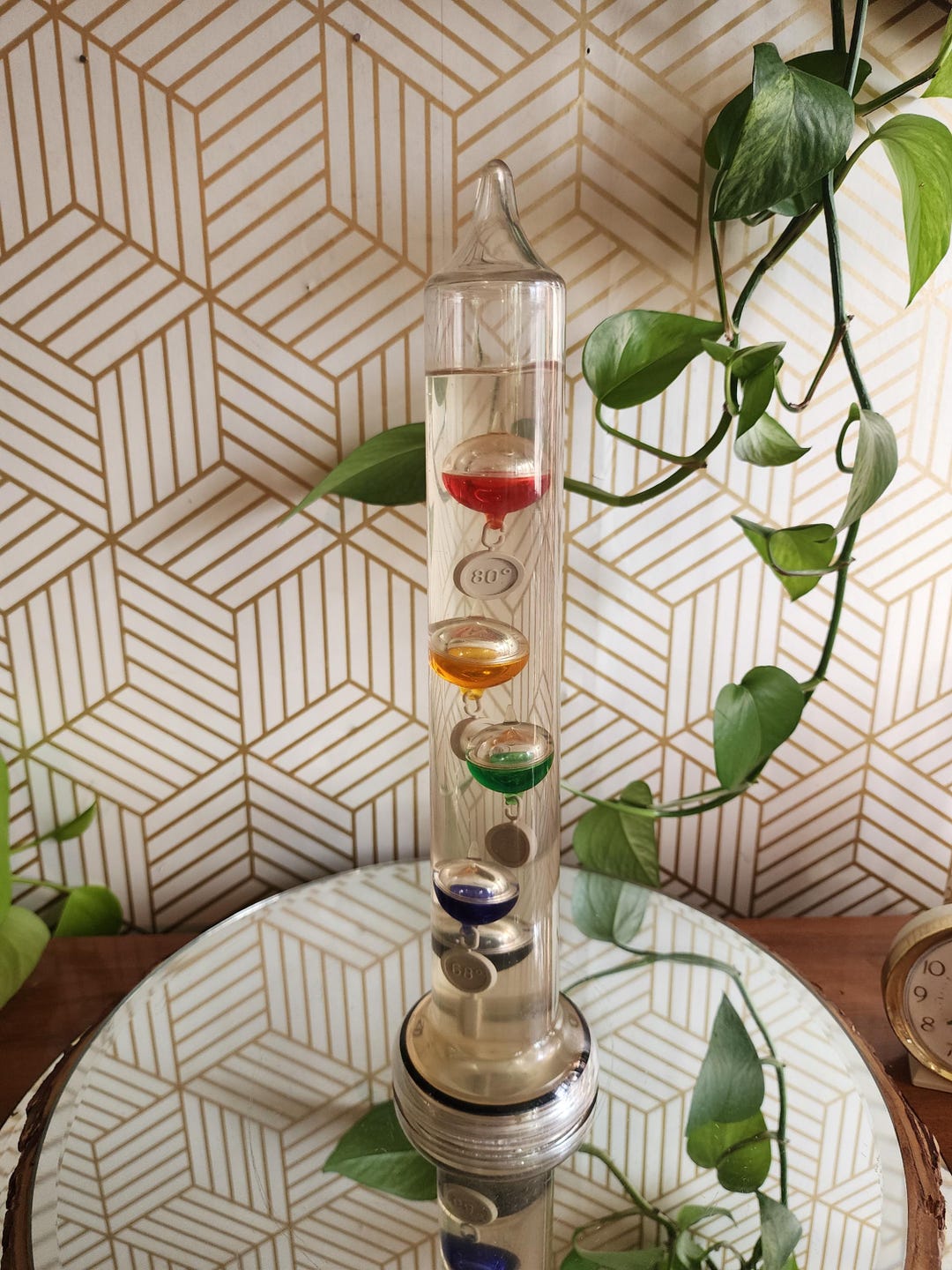 Vintage Galileo Colorful Floating Sphere Fahrenheit Thermometer 16 ...