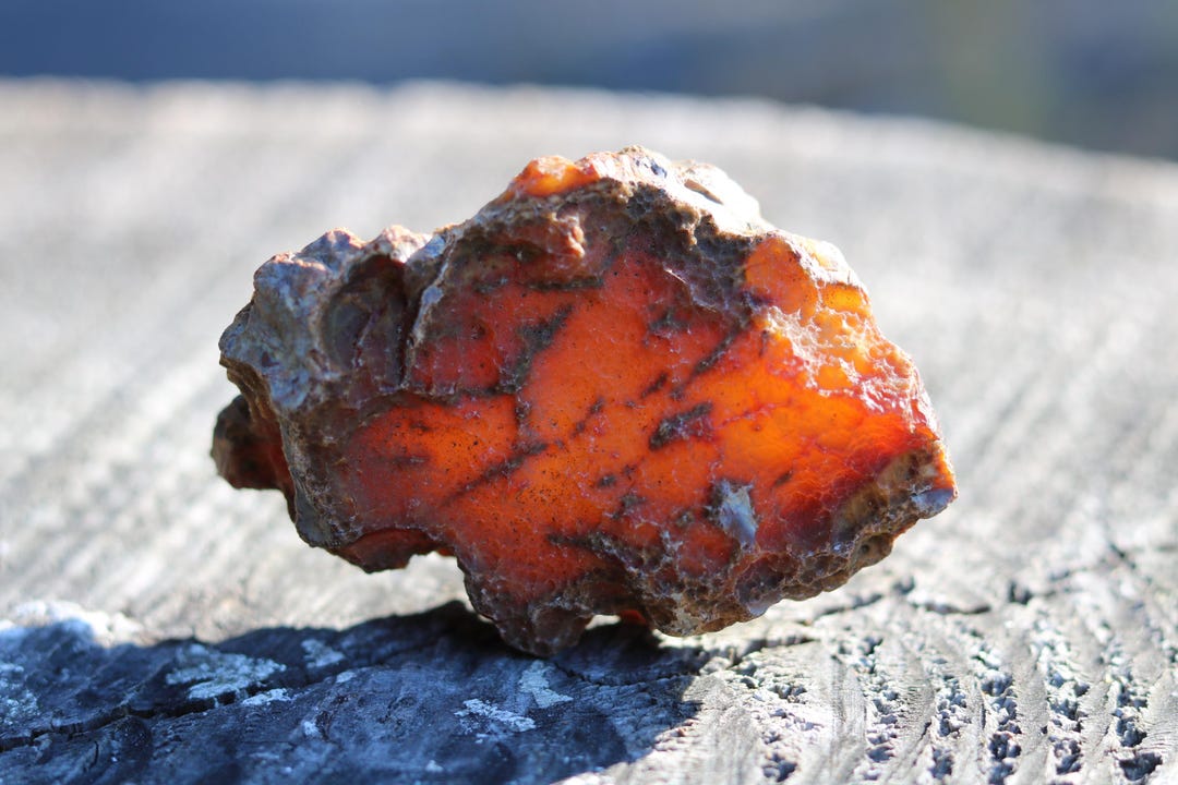 G Large Red Buckskin Washington Carnelian Agate With Banding - Home ...