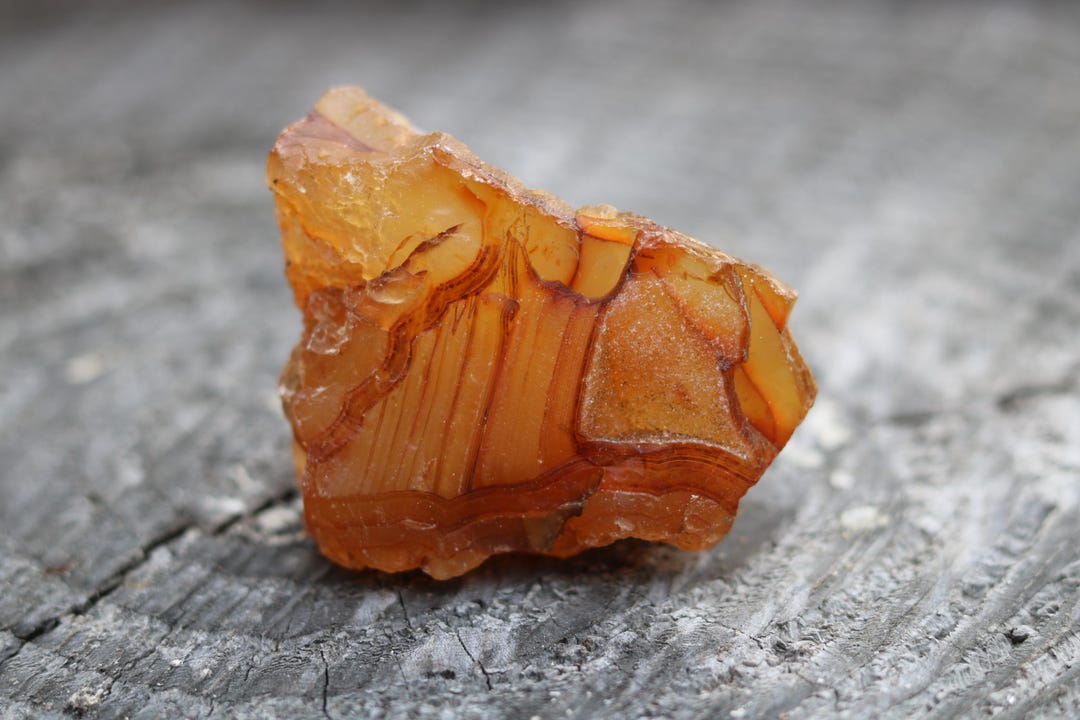 102 G Waterline and Druzy Crystal Yellow Washington Carnelian Agate ...