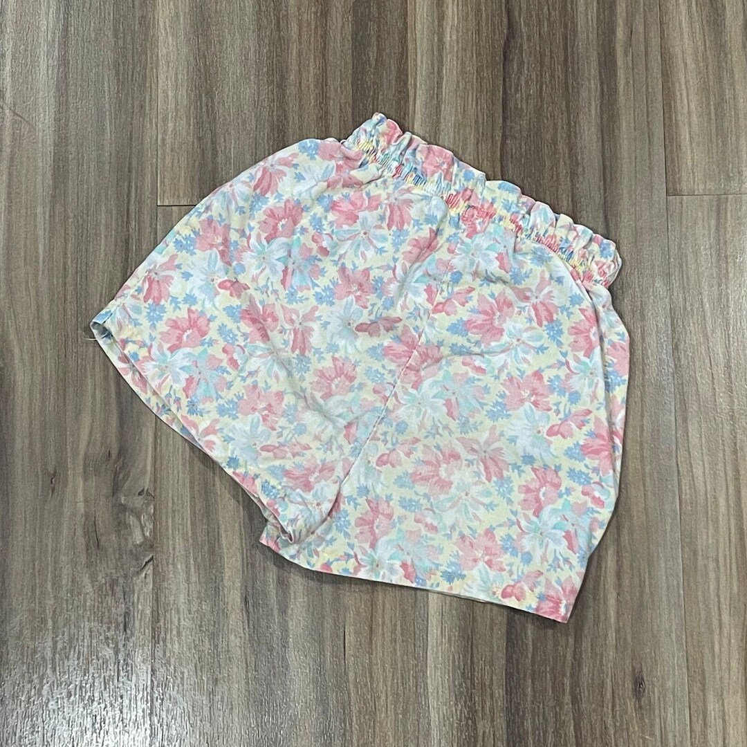 Sz 6 Vintage 80s Kids Shorts Floral Print Cotton USA Made Health-tex - Etsy