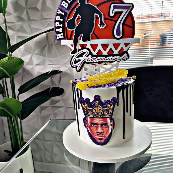 Lebron James Cake Topper - Etsy