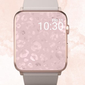 Rose Gold Leopard Apple Watch Wallpaper, Rose Gold Leopard Apple Watch ...