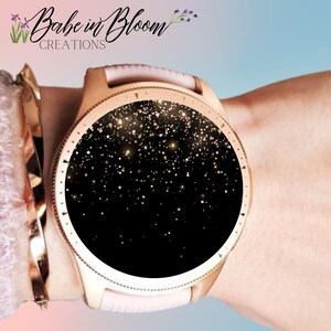 Gold Glitter Samsung Galaxy Watch Face, Glitter Samsung Galaxy Watch ...