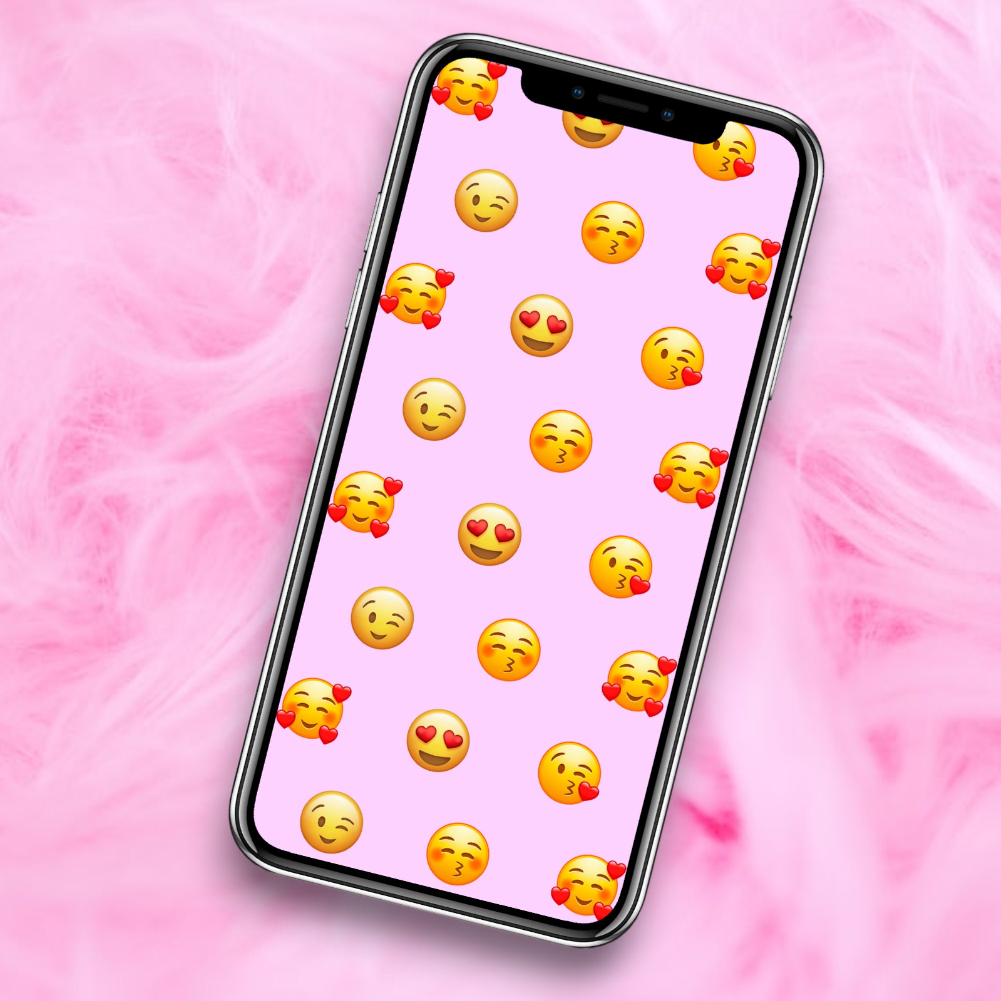 Emoji Cute Emojis Phone Background for iPhone or Android - Etsy