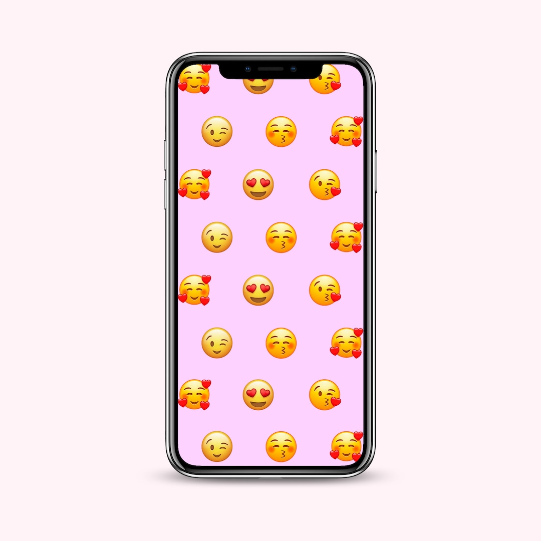 Emoji, Cute Emojis Phone Background for iPhone or Android, Phone ...