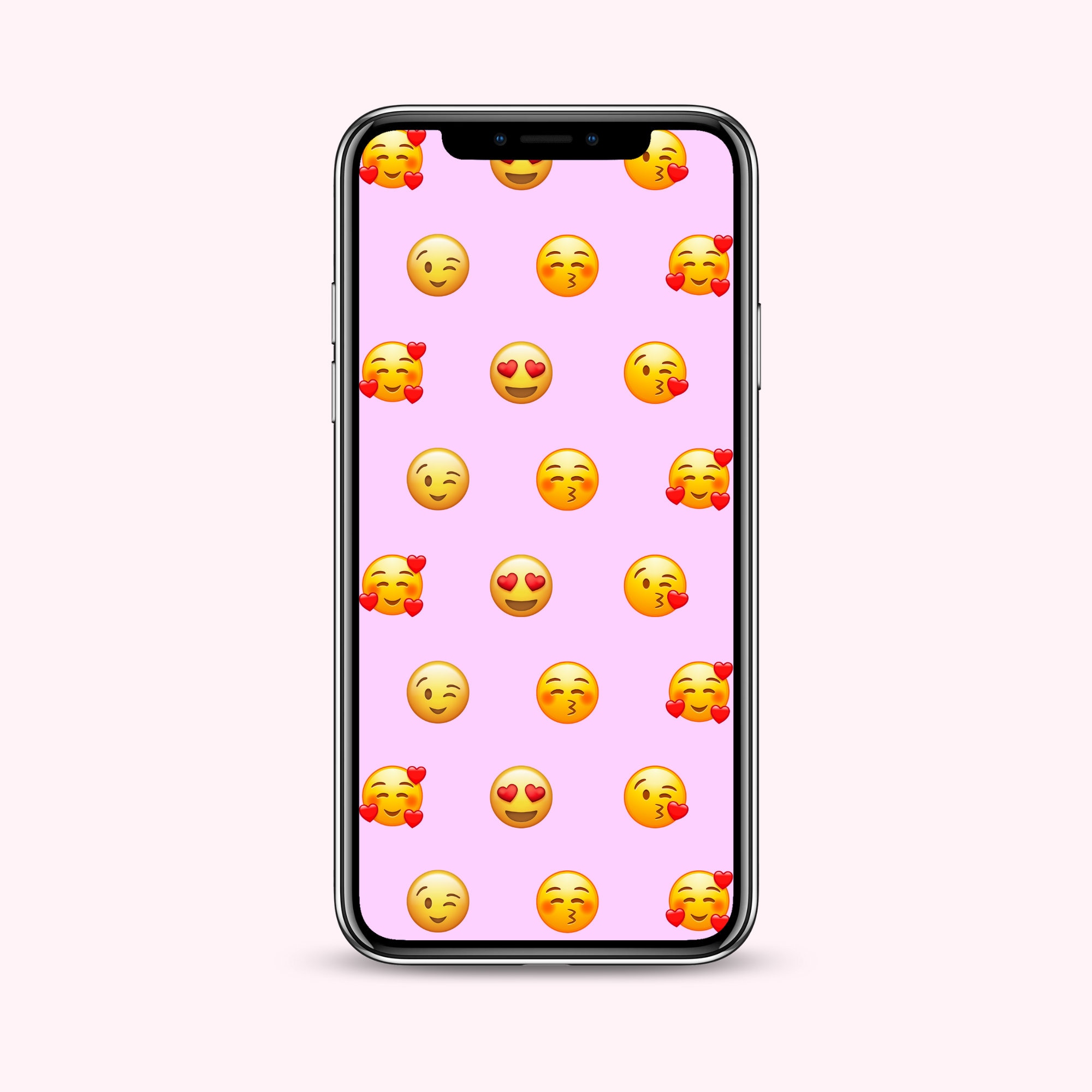 Emoji Cute Emojis Phone Background for iPhone or Android - Etsy