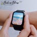 Shimmering Ocean Apple Watch Wallpaper, Beach Apple Watch Face, Glitter ...