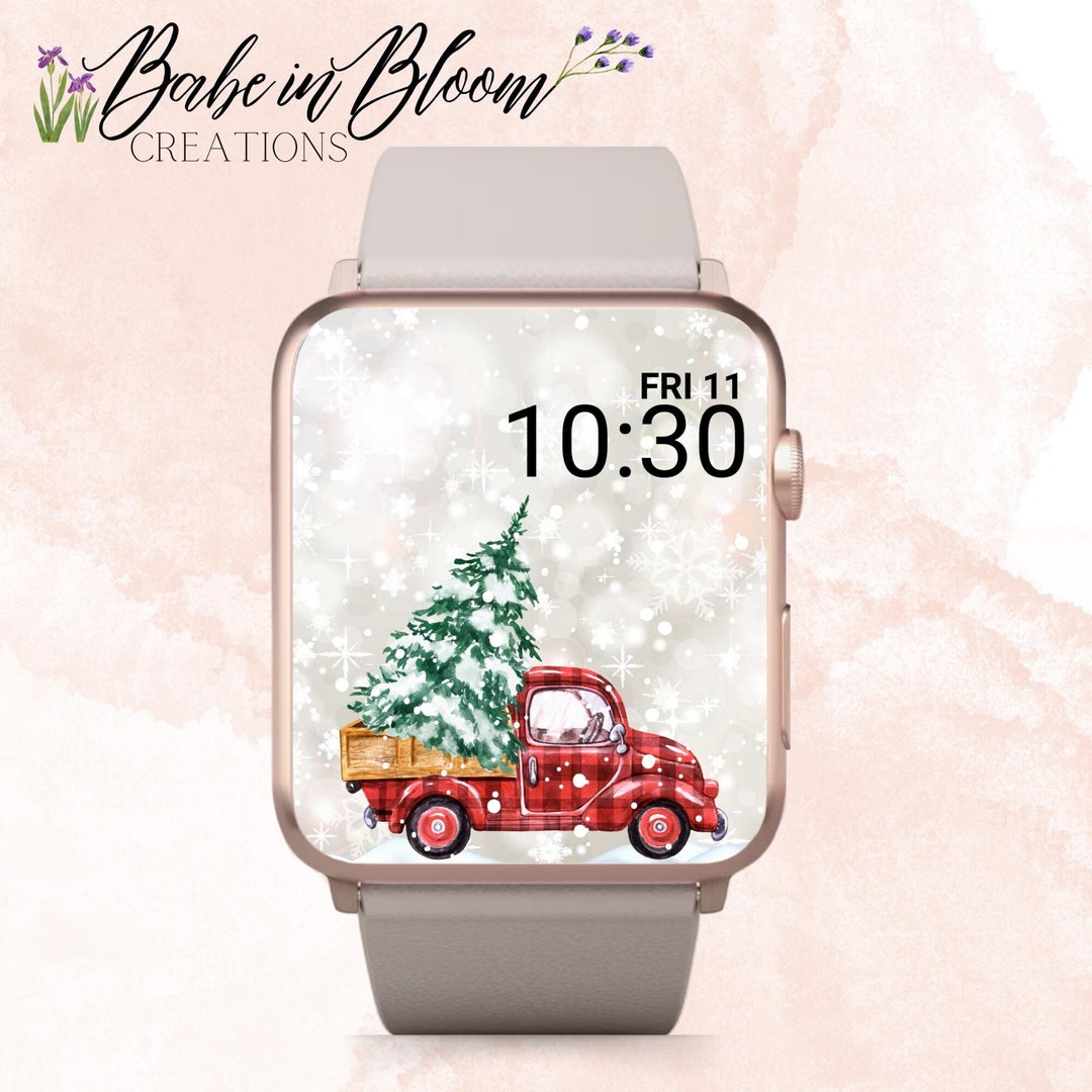 Christmas Apple Watch Wallpaper, Christmas Tree Truck Watch Wallpaper ...