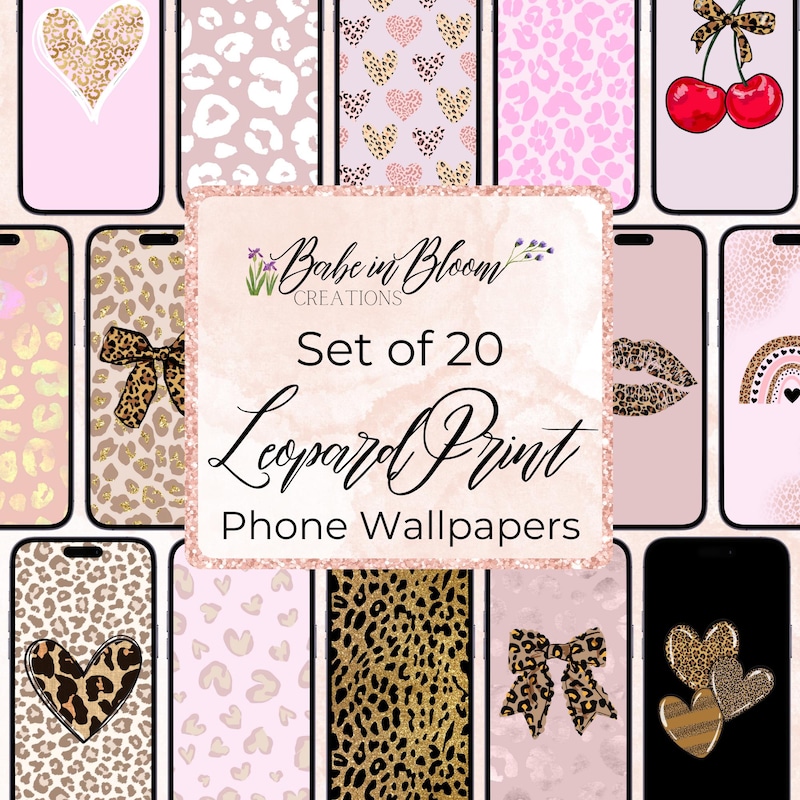 Pink Cheetah Print Wallpaper - Etsy