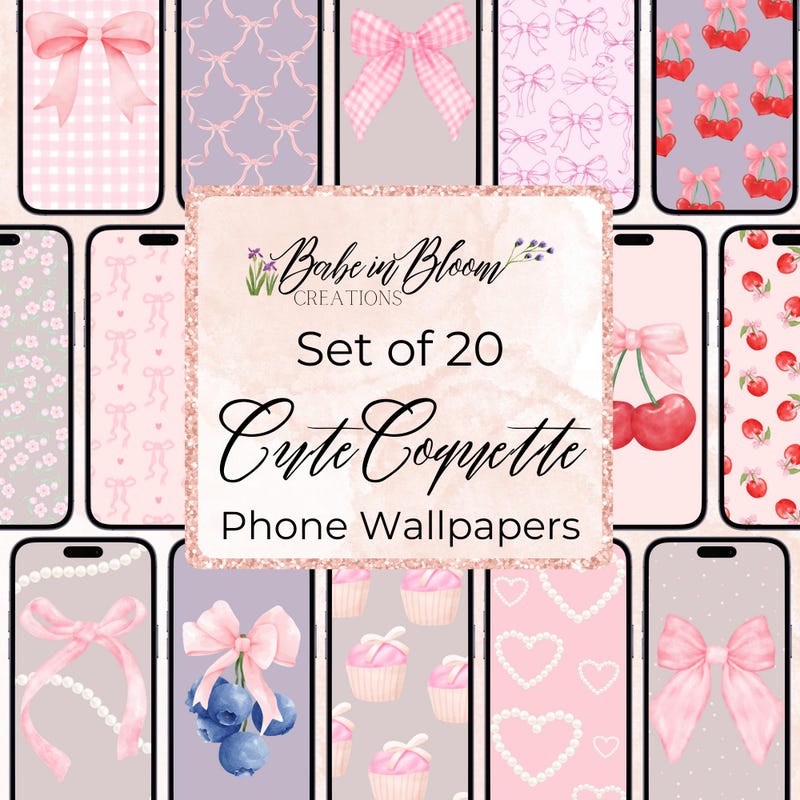 Aesthetic Coquette Wallpaper - Etsy