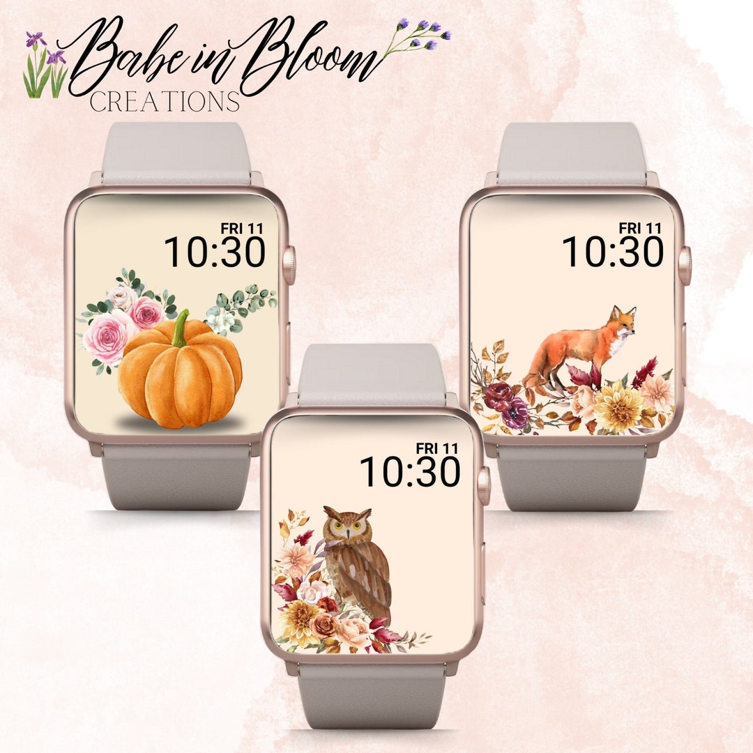 Set of 3 Autumn Apple Watch Wallpapers, Autumn Apple Watch Face, Fall ...
