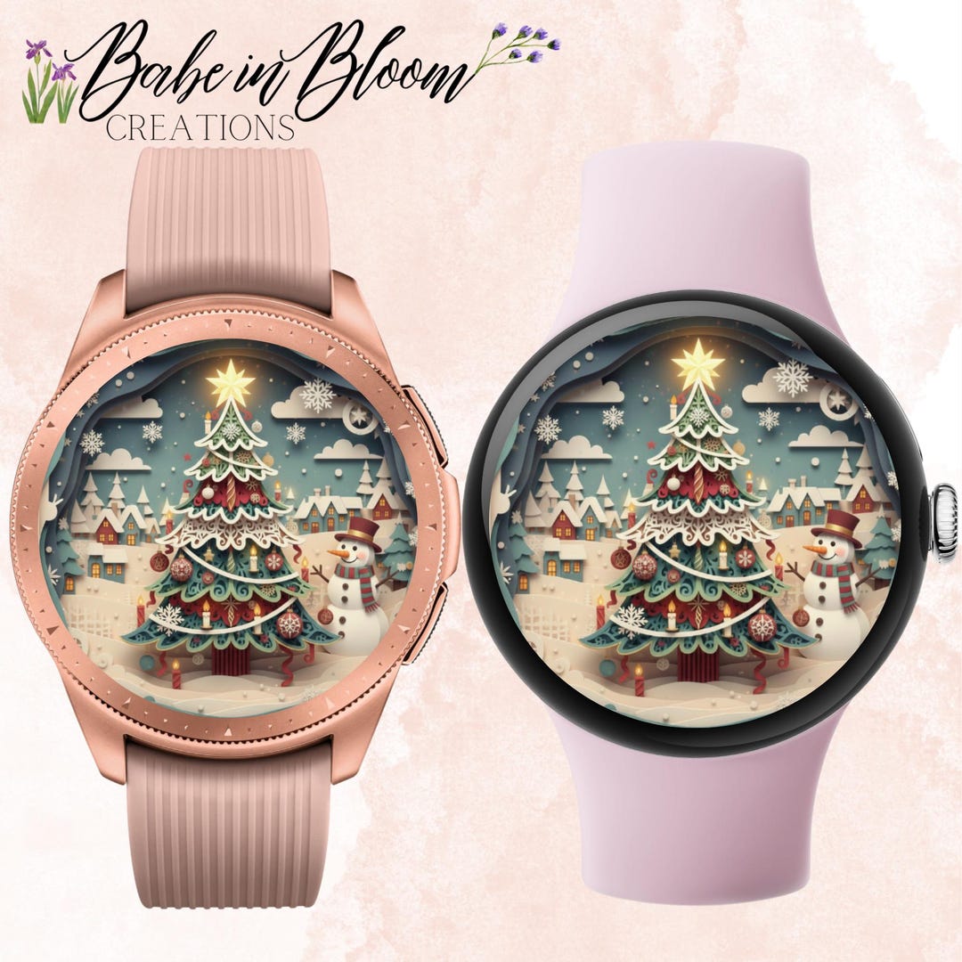 Christmas Galaxy Watch Wallpaper, Christmas Samsung Galaxy Watch Face ...