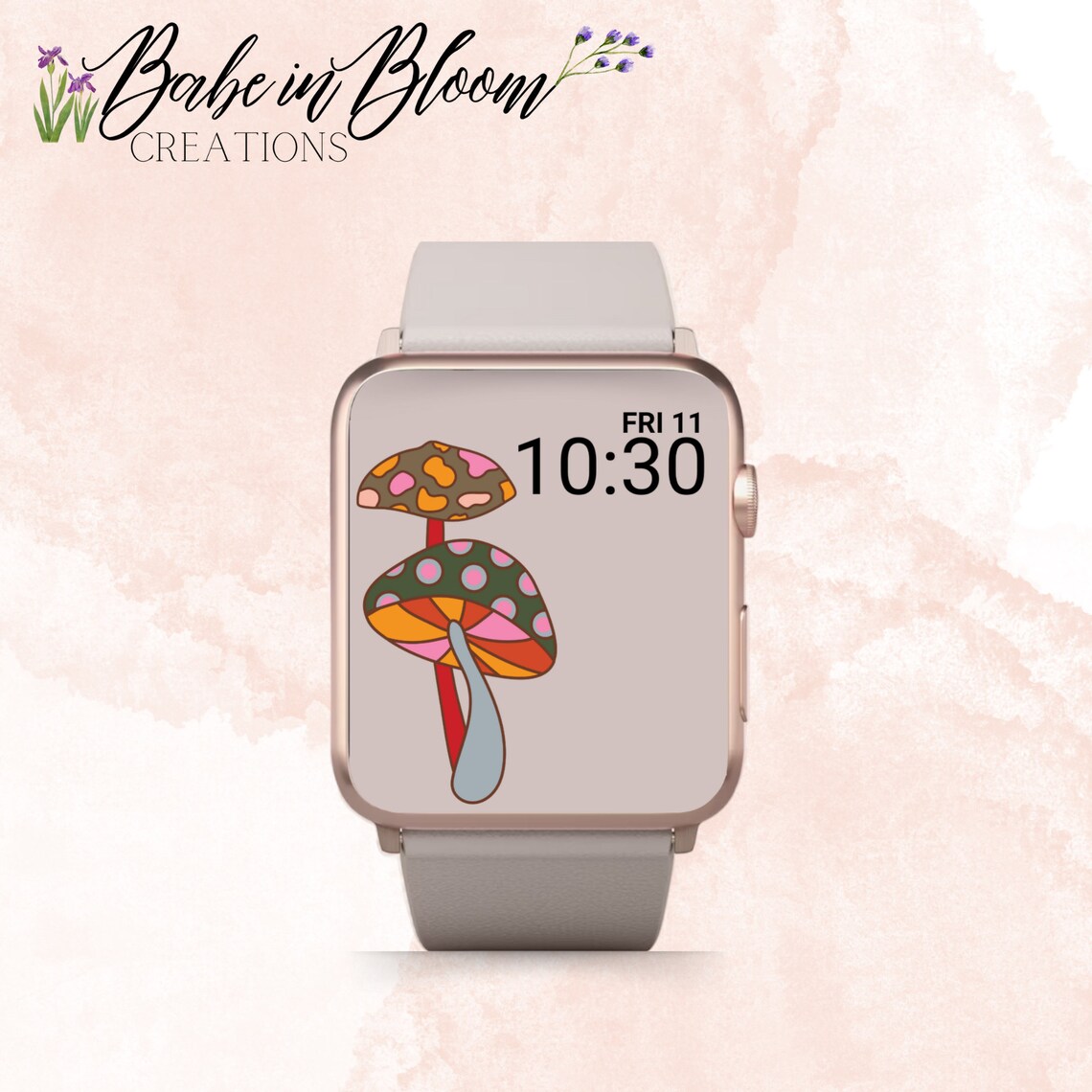 Set of 3 Retro Apple Watch Wallpapers, Retro Apple Watch Face, Groovy ...