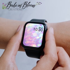 Set of 3 Pretty Pastel Apple Watch Wallpapers, Pastel Apple Watch Face ...
