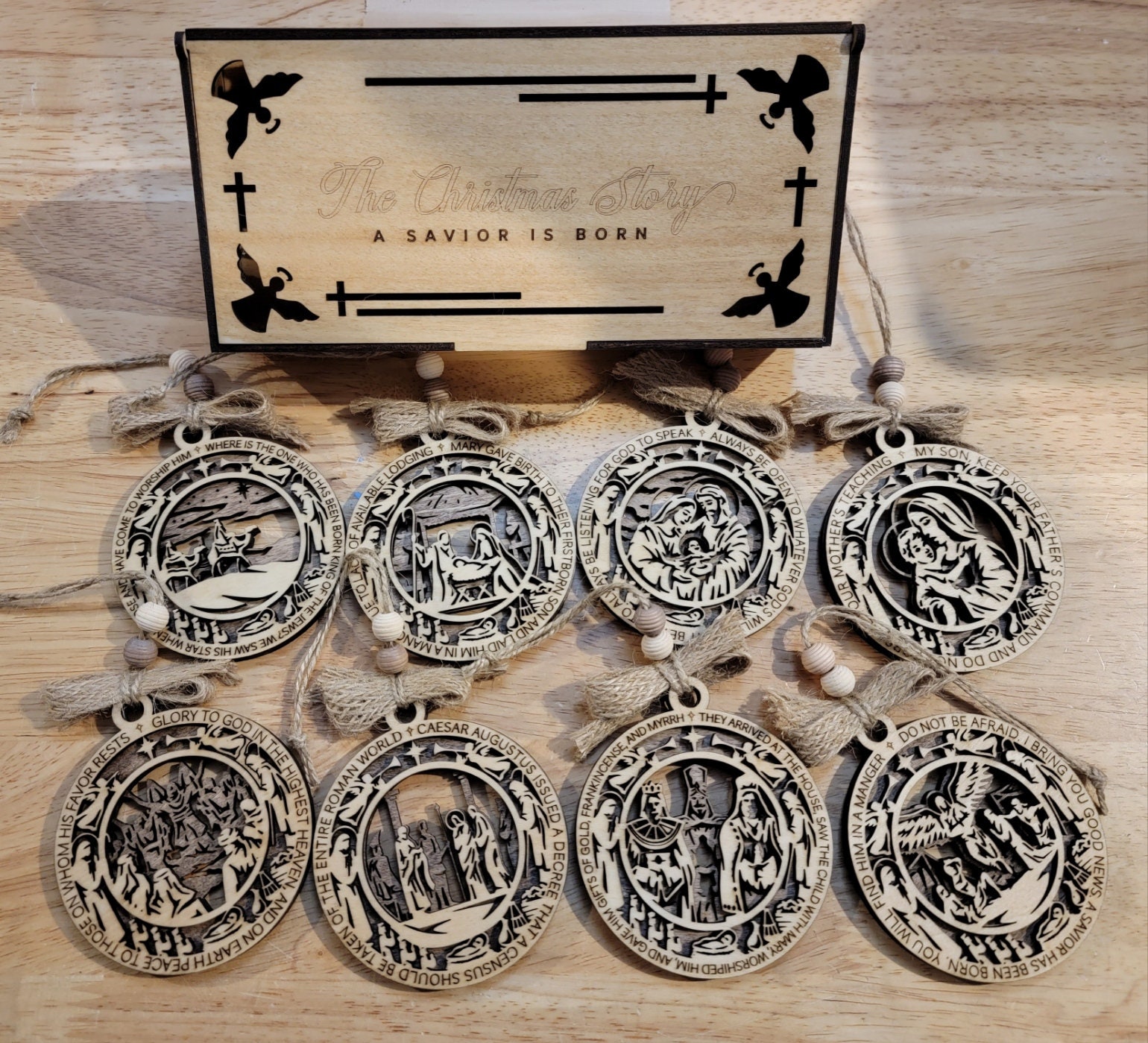 The Christmas Story Ornament Set Laser Cut - Etsy