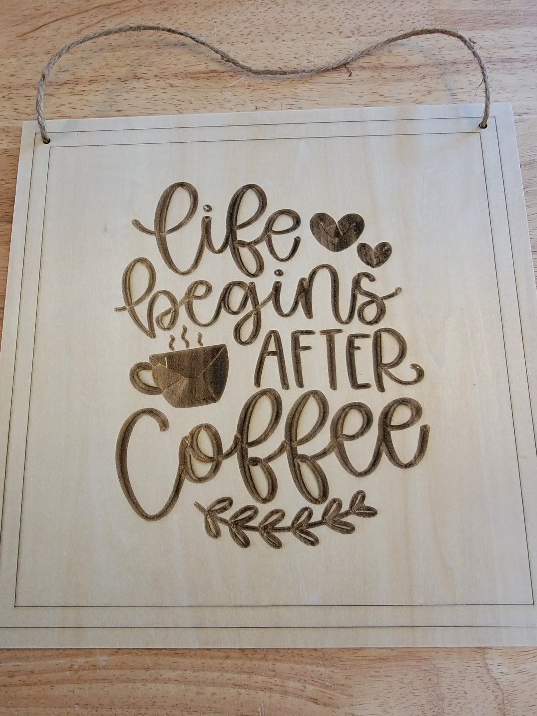 Laser Engraved Wood Wall Sign - Etsy