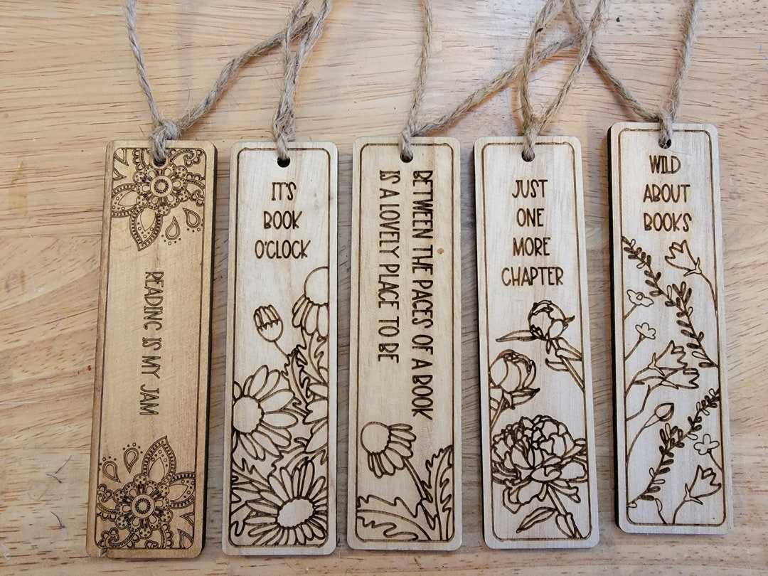 Laser Engraved Bookmarks - Etsy