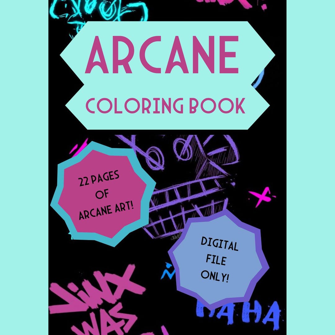 Arcane Coloring Book - Etsy