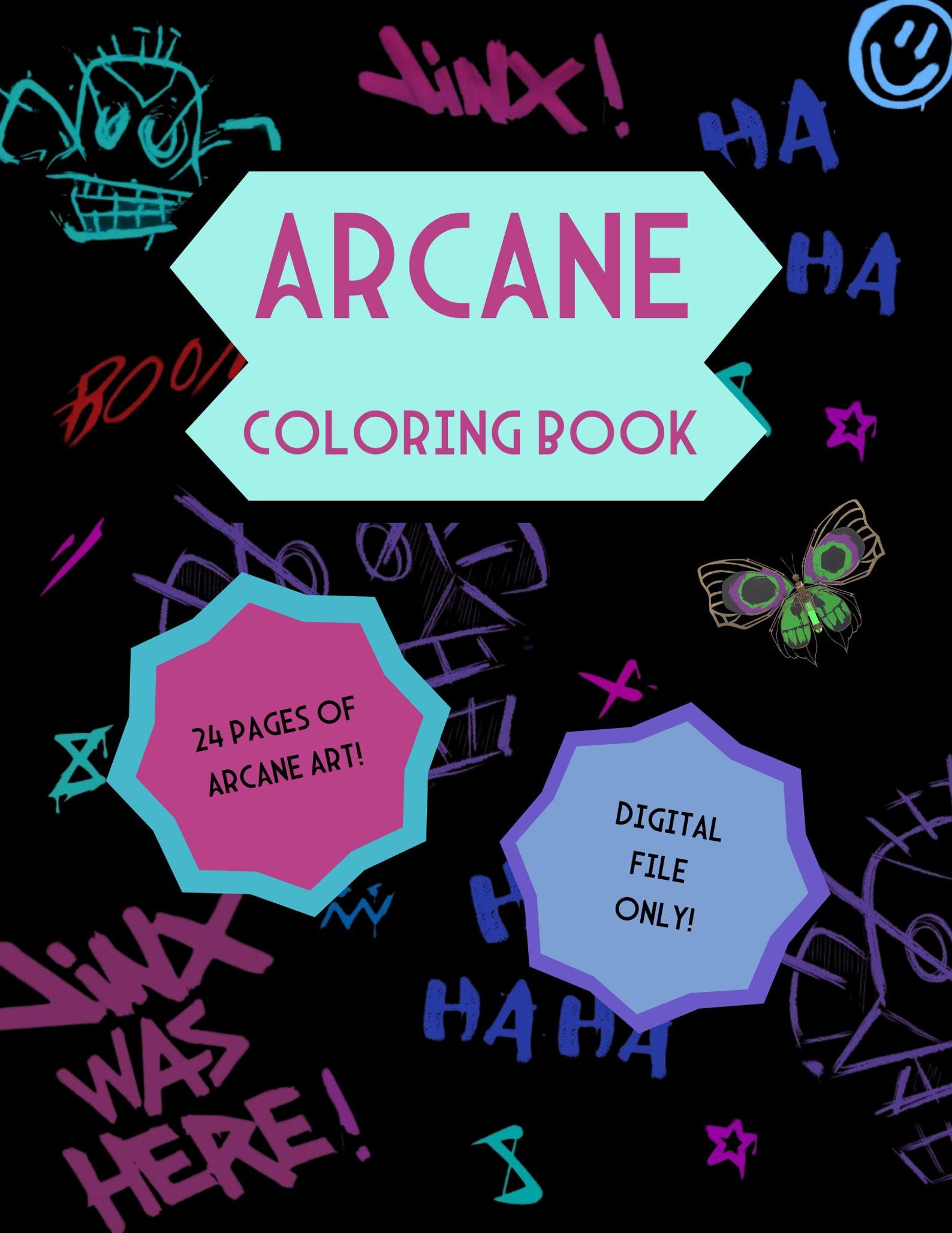 Arcane Coloring Book - Etsy