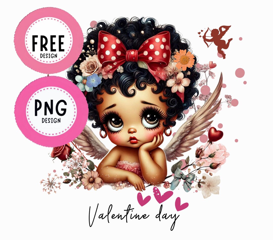 Betty Boop Cupid's Hot Mess Png,glitter Valentines,valentine Png,vday ...