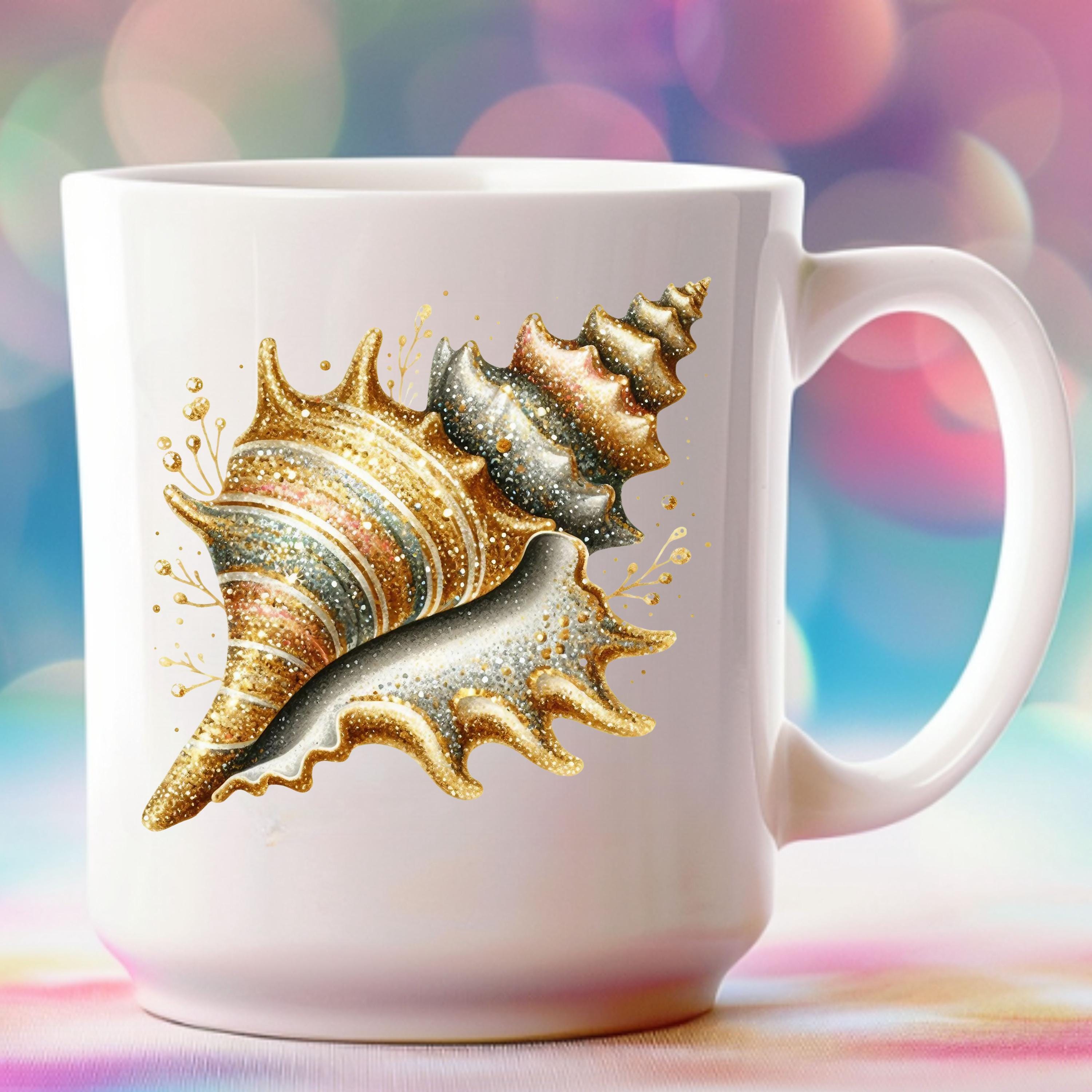 15 PNG Sea Shells Clipart,glitters Seashell Clipart,printable ...