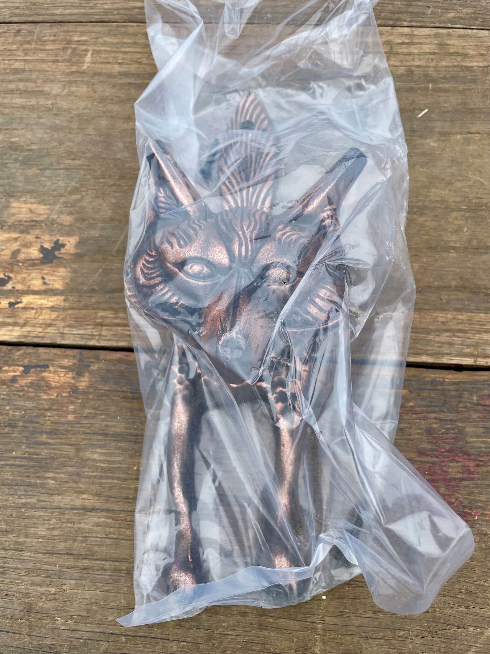 Fox Door Knocker - Cast Iron - Antique Copper Finish- Sleek Classy ...