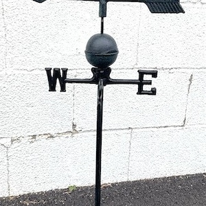 Garden Rooster Weathervane - Rustic Cute Lawn/garden Decor Cast Iron ...