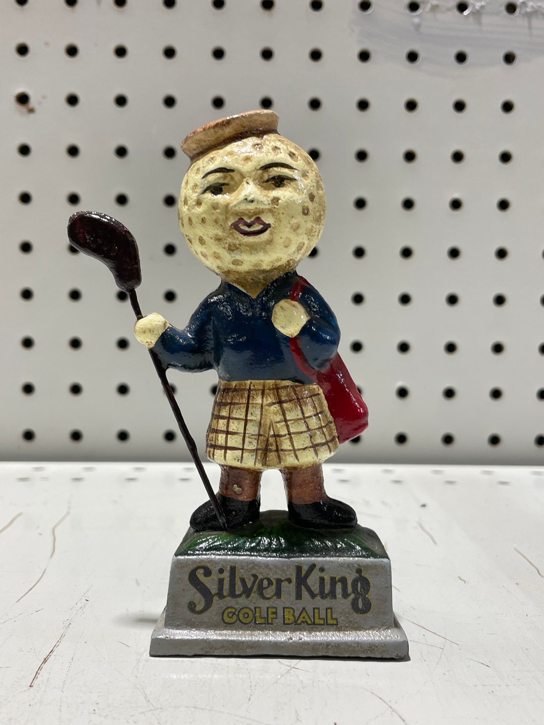 Golf Ball Boy Figurine-silver King-vintage Antique Reproduction Gift ...
