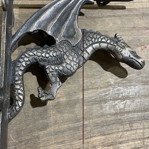 Cast Iron Dragon Shelf Bracket Pair - Antique Brass Finish - DIY Home ...