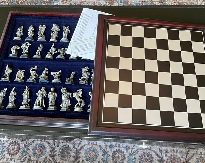 Fantasy of the Crystal Chess Set - Vintage Luxury 1990’s Danbury Mint ...